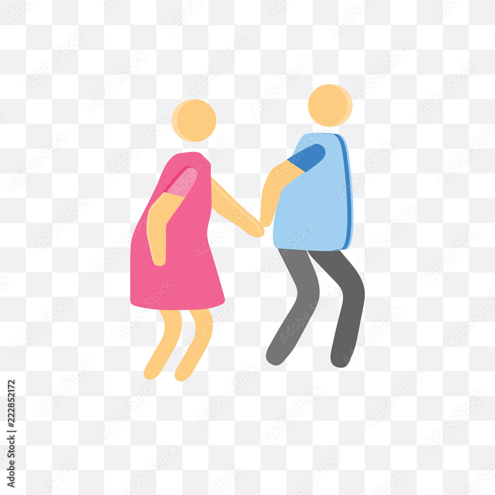 walking icon isolated on transparent background. Simple and editable ...