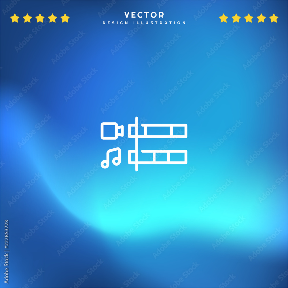 Premium Symbol of Track Related Vector Line Icon Isolated on Gradient ...