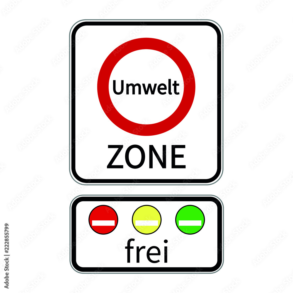 Umweltzone Schild Stock Vector | Adobe Stock