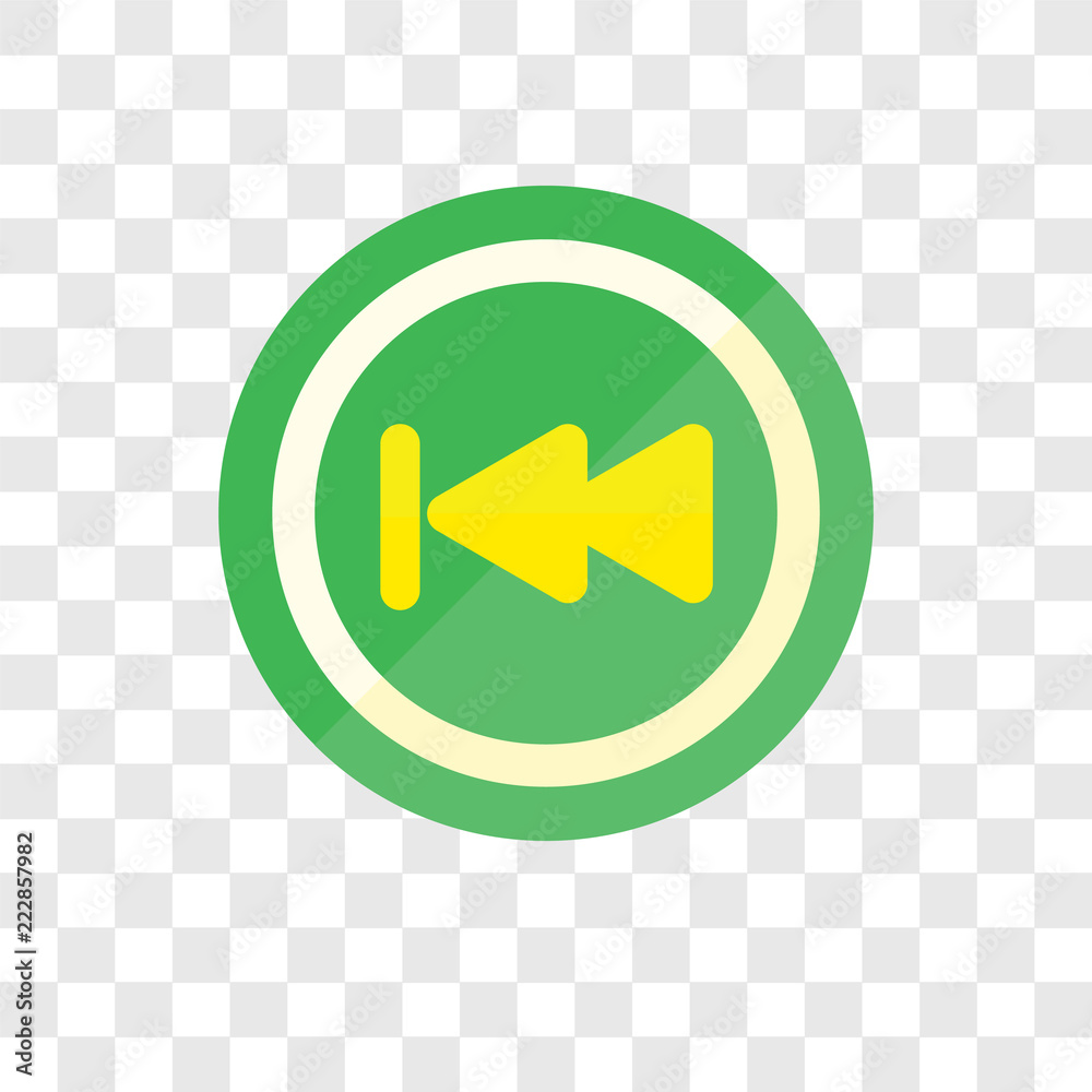 Back vector icon isolated on transparent background, Back logo design ...