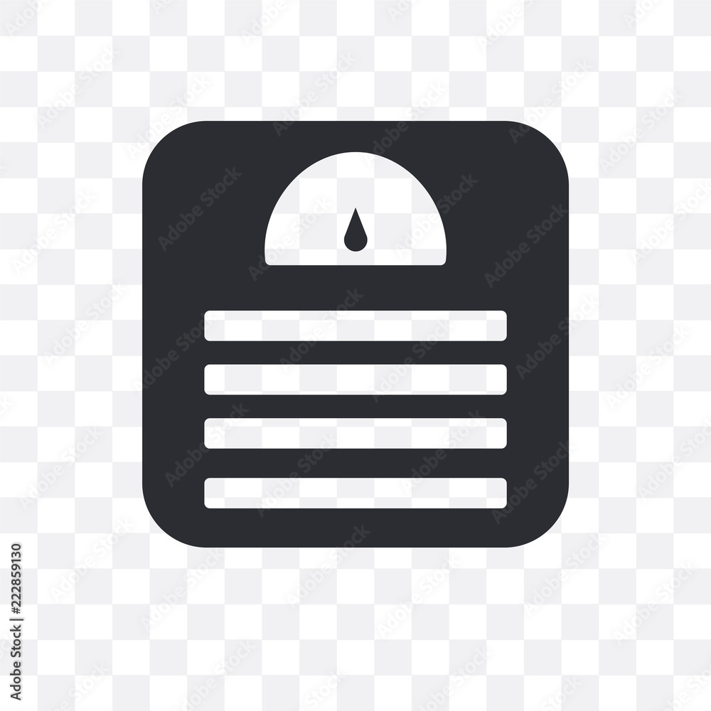 weight icon isolated on transparent background. Simple and editable ...