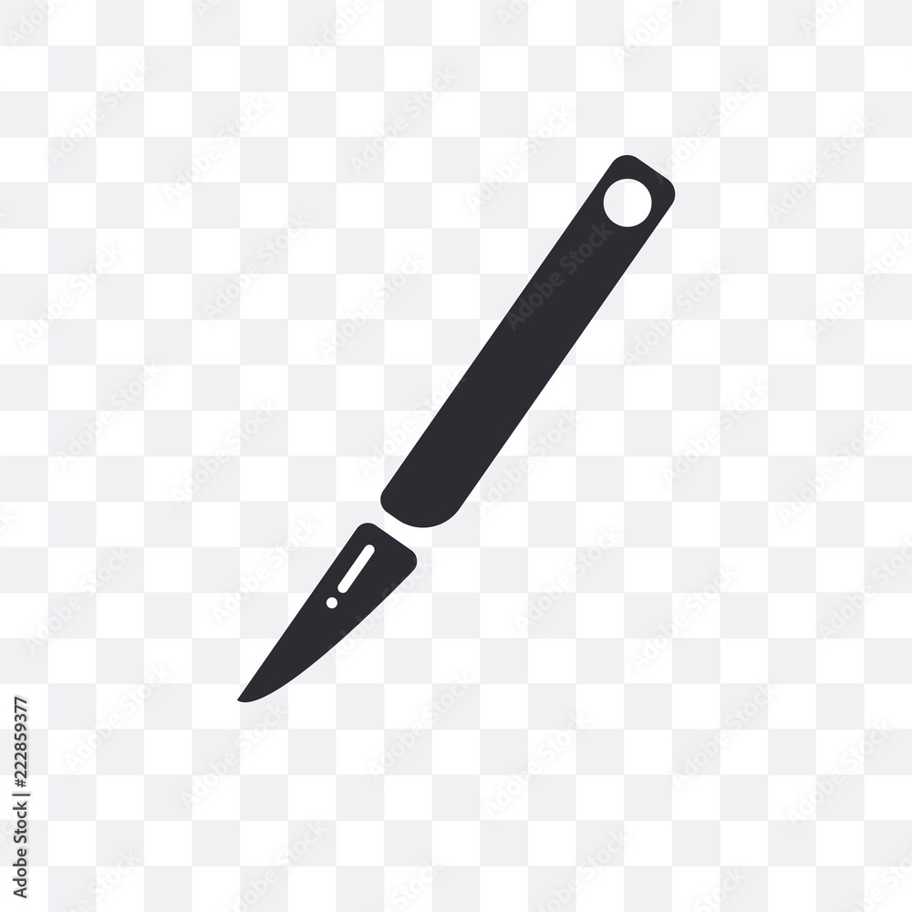 scalpel icon isolated on transparent background. Simple and editable ...