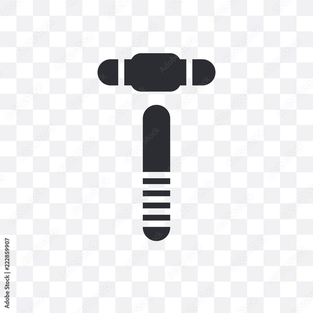 hammer icon isolated on transparent background. Simple and editable ...