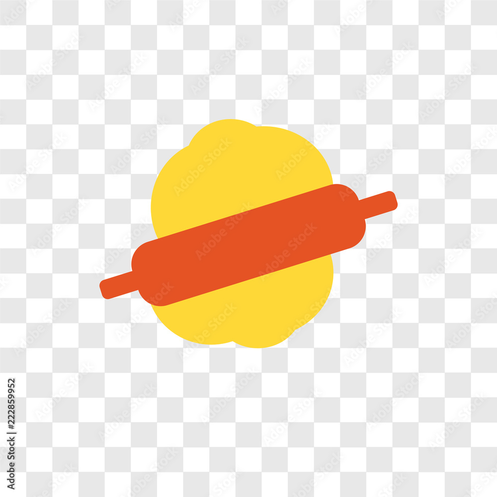 Dough vector icon isolated on transparent background, Dough logo design ...