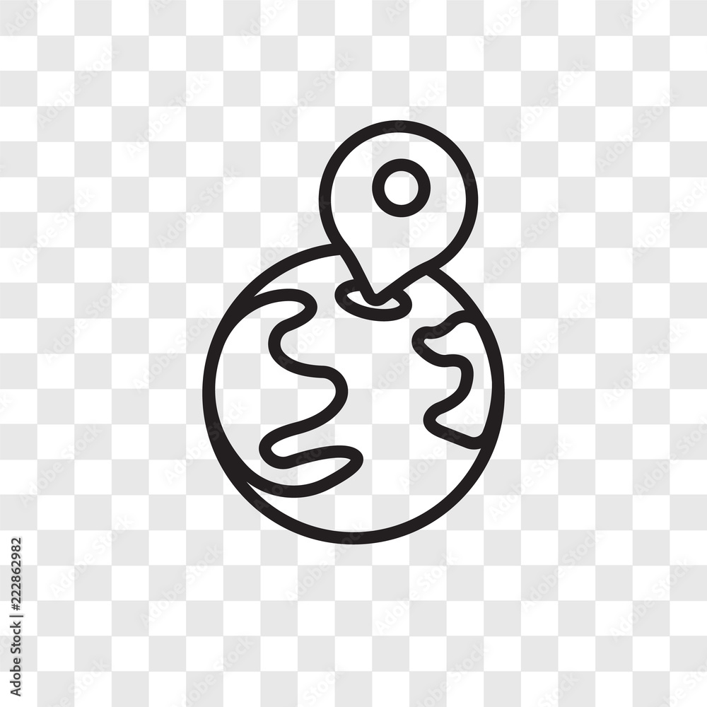 Position vector icon isolated on transparent background, Position logo ...