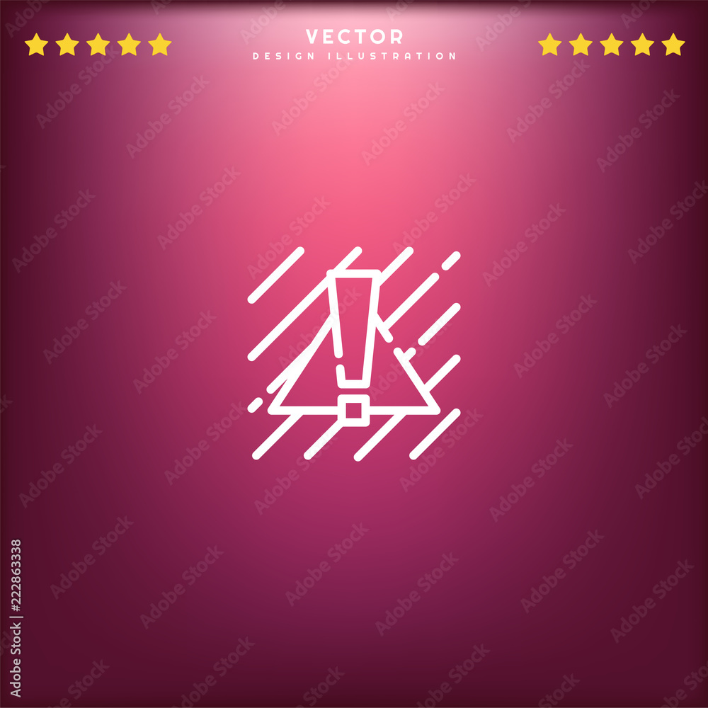 Premium Symbol of Risk Related Vector Line Icon Isolated on Gradient ...