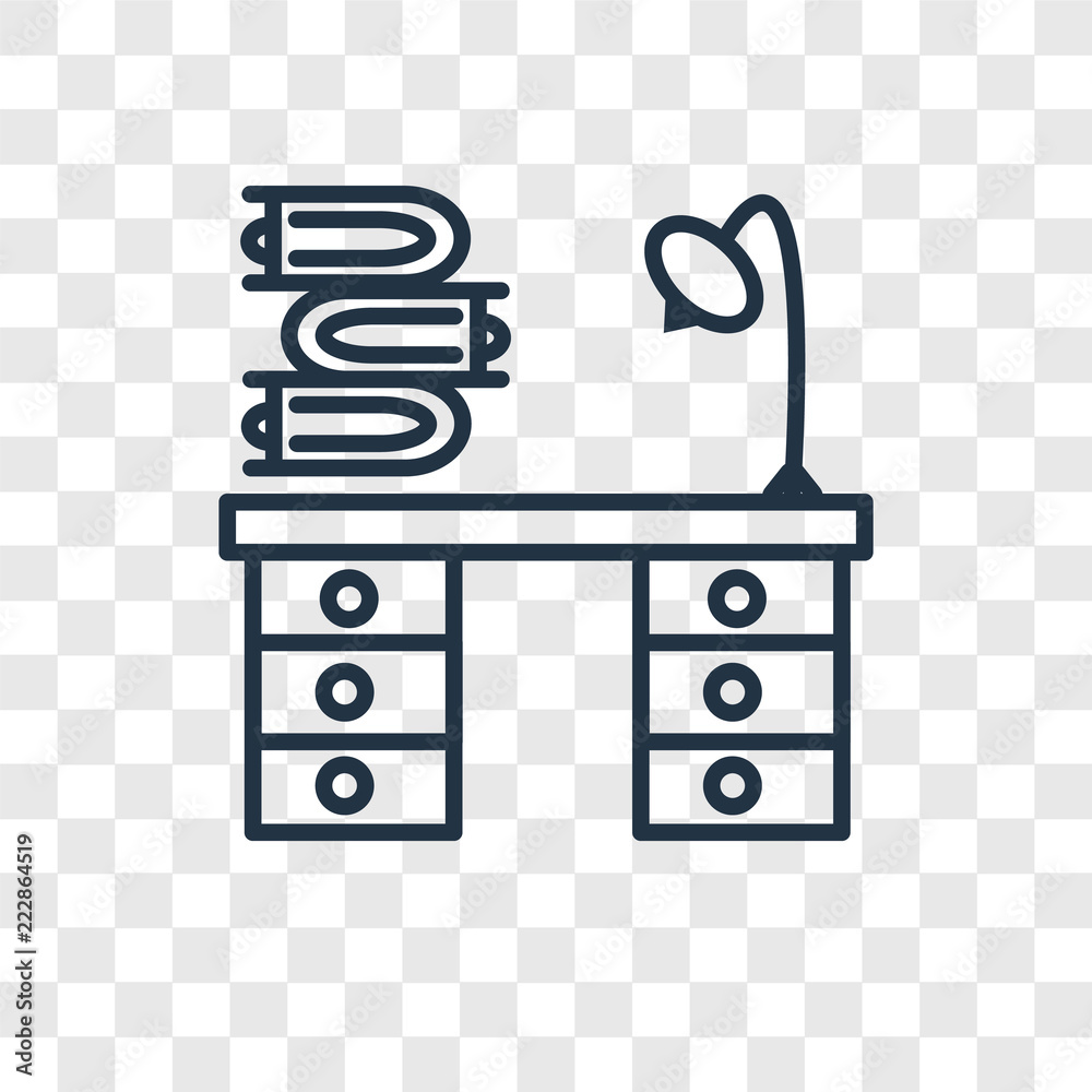 Printer vector icon isolated on transparent background, Printer logo ...