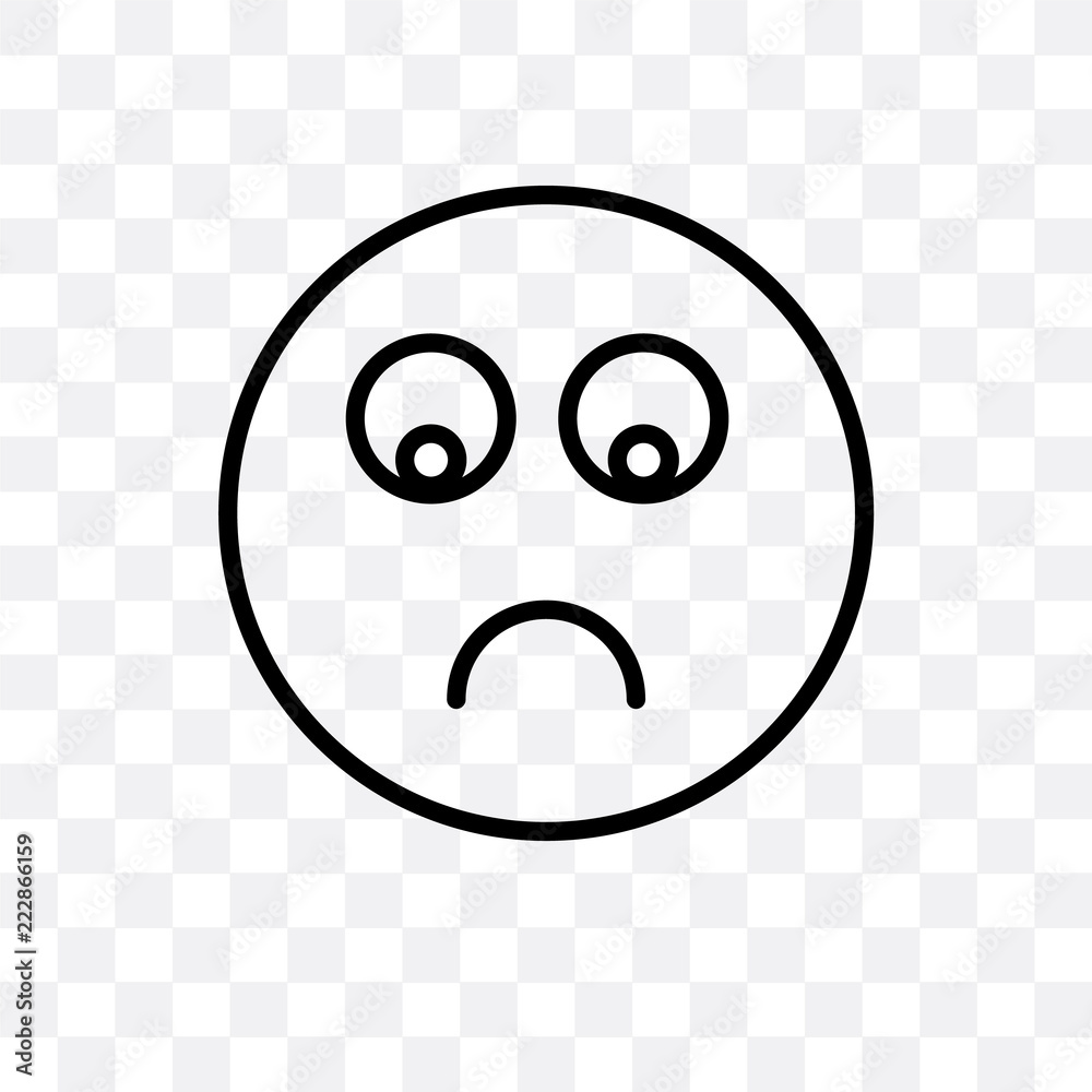Sad Face Transparent Background