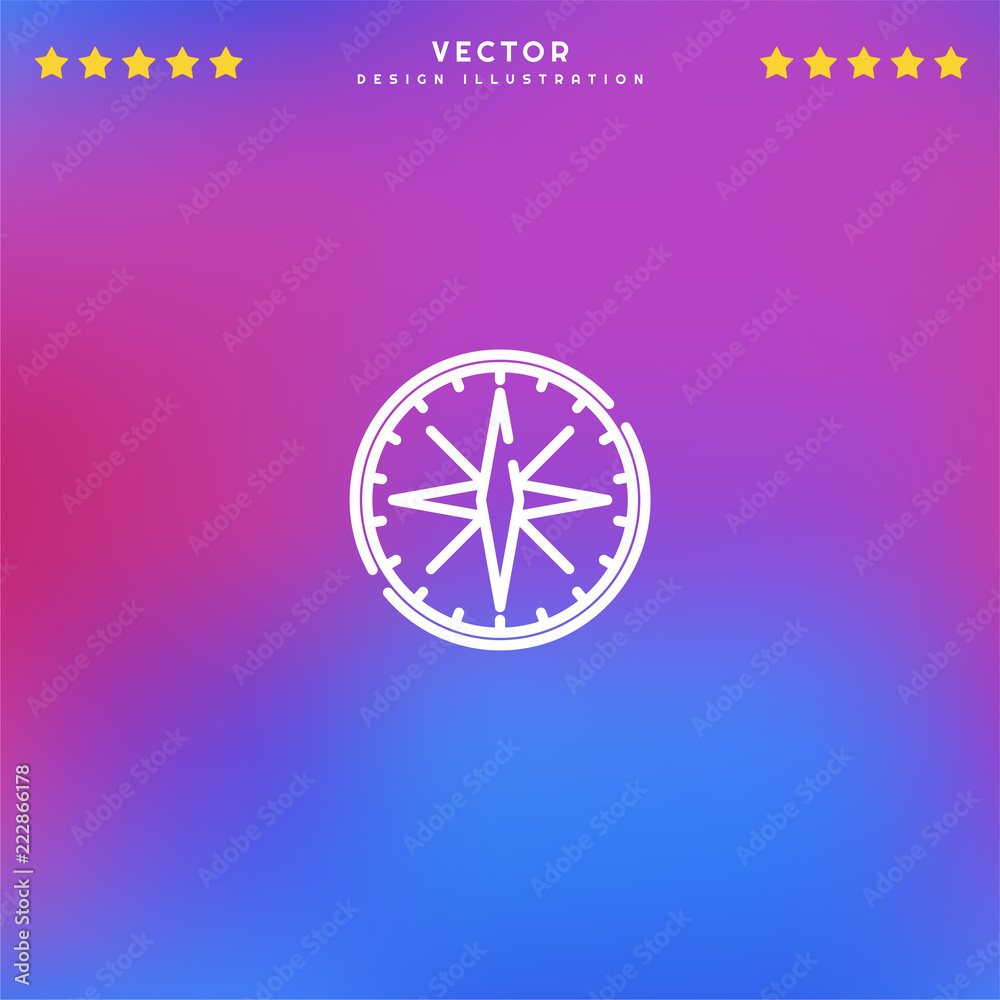 Premium Symbol of Cardinal Points Related Vector Line Icon Isolated on ...