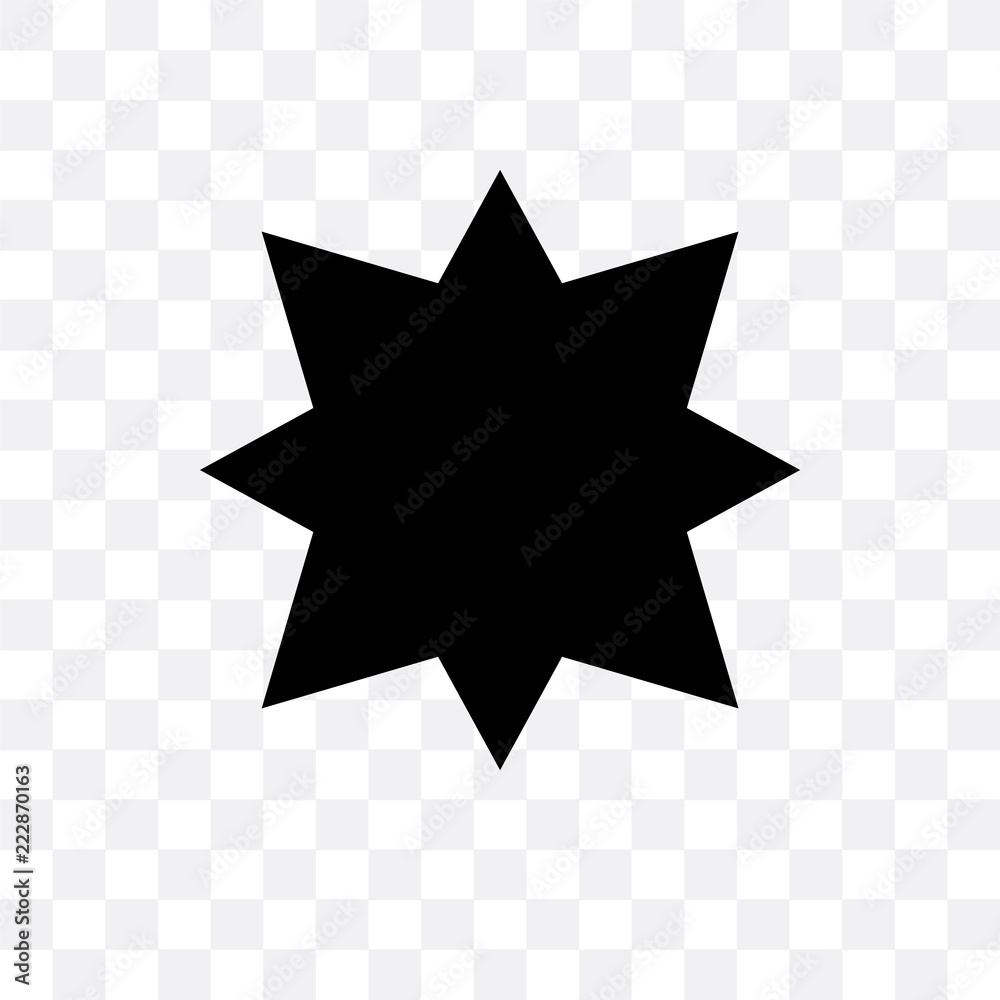 cardinal points on winds star icon isolated on transparent background ...