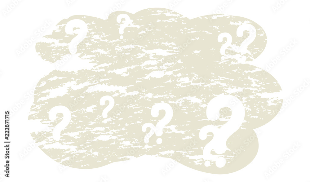 Vector banner with question mark. Frame for text. Frame for the banner ...