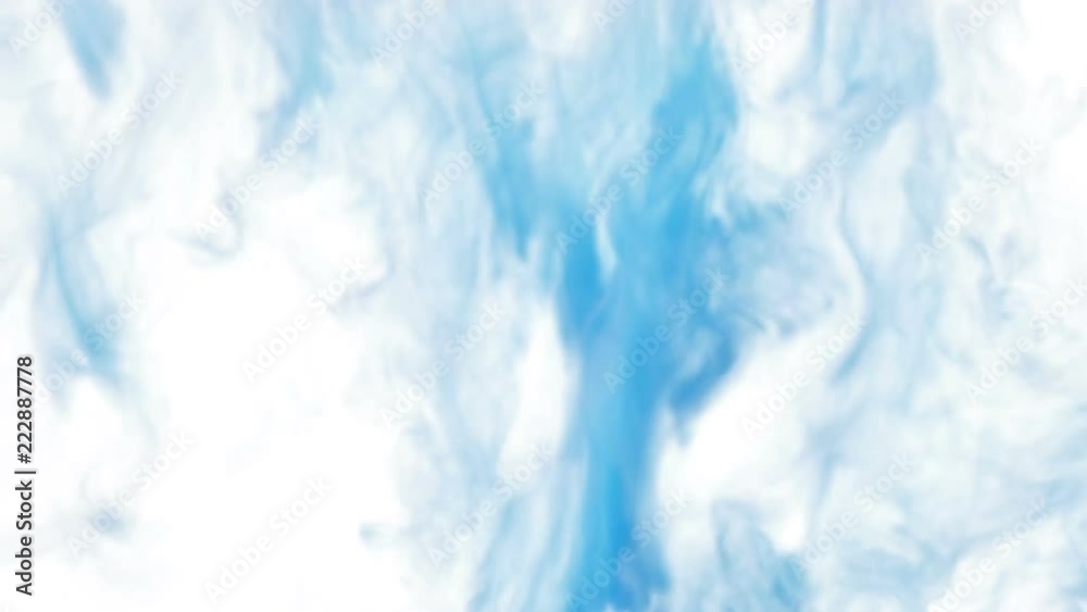 3d render of blue smoke filling empty space, creative fume background ...