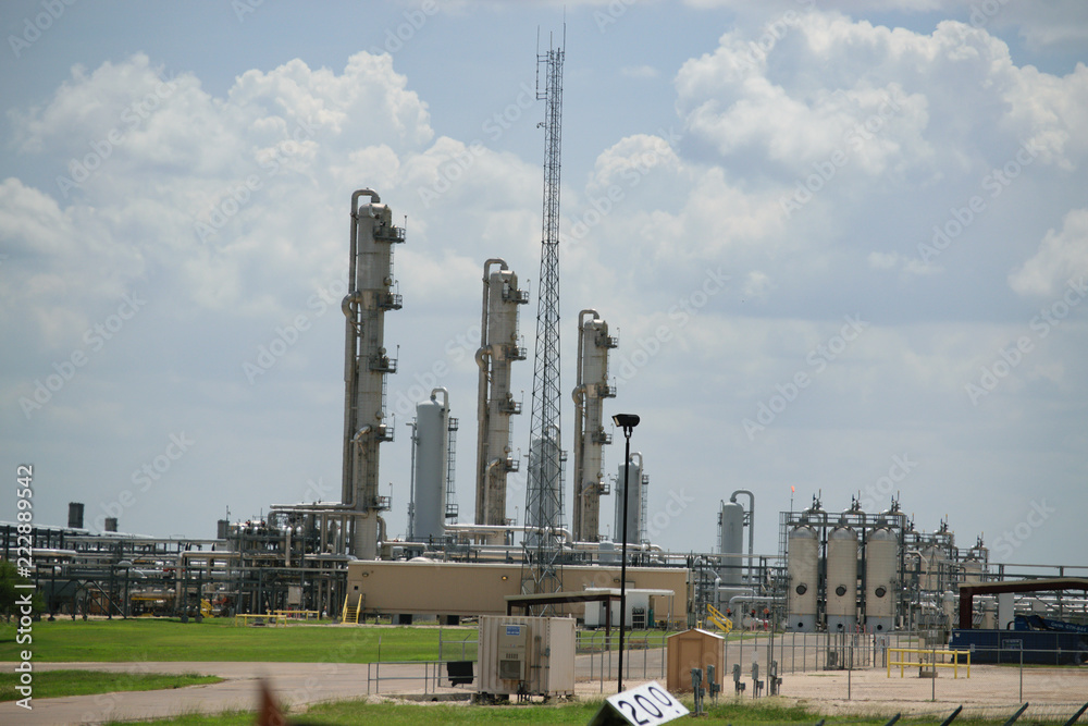 Oil and Gas Gathering Facility in Eagle Ford Stock Photo | Adobe Stock