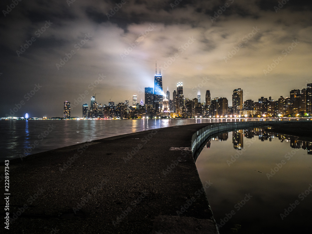 Beach Piers Night