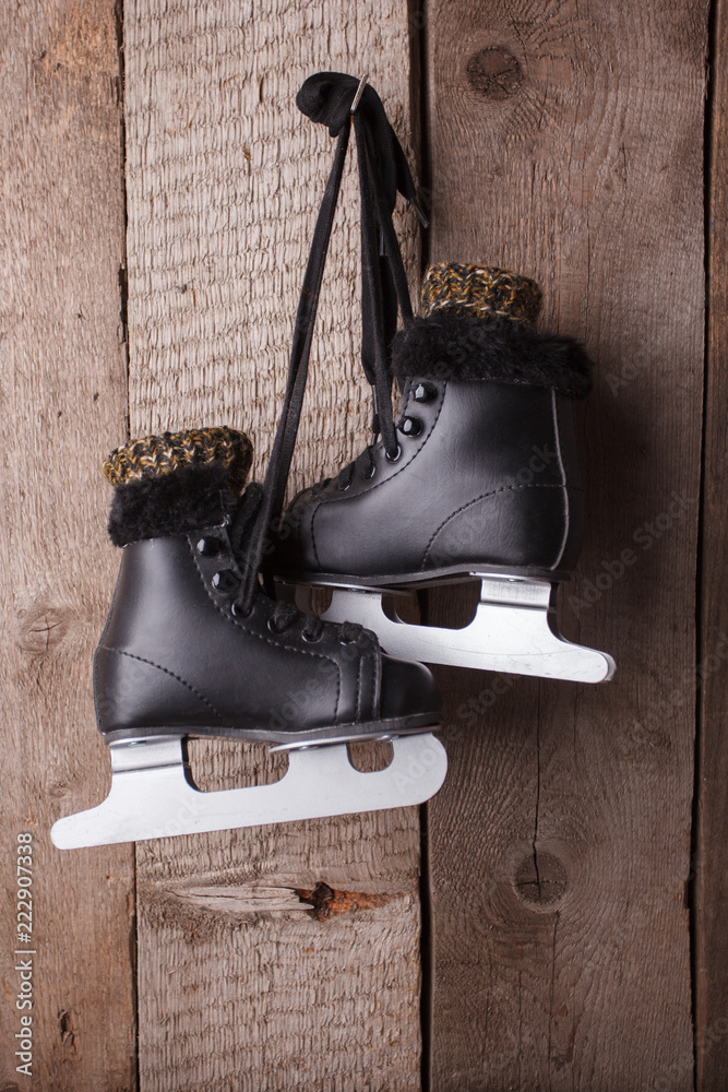 Ice Skates Hanging