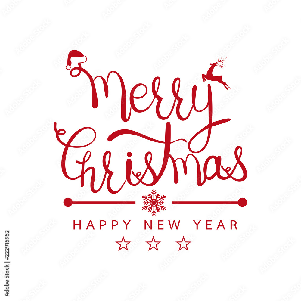 Merry Christmas And Happy New Year Card Background