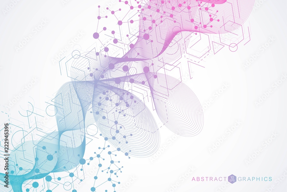 Big Data Visualization Background Modern Futuristic Virtual Abstract Background Science