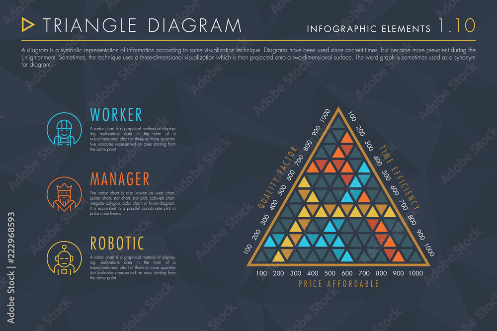 Infographic Elements Collection - Triangle Diagram Stock Vector | Adobe ...