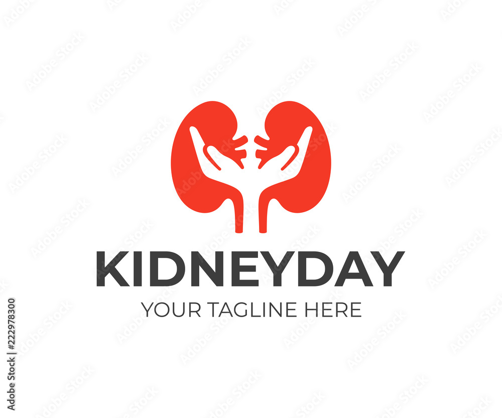 Kidney care logo design. Urology vector design. World kidney day ...