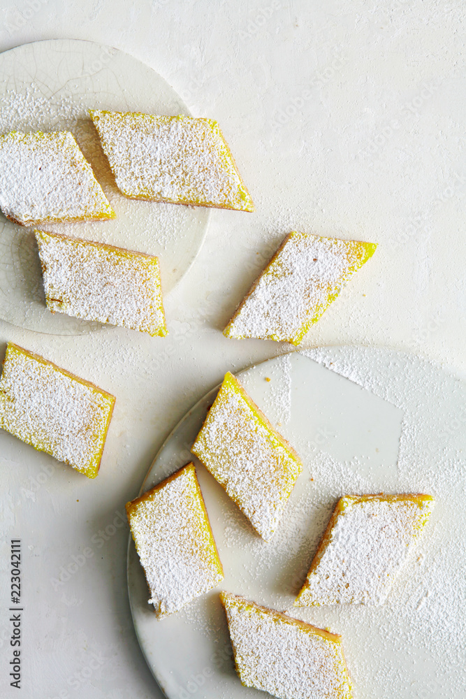 Lemon Squares Cookies Stock Photo | Adobe Stock