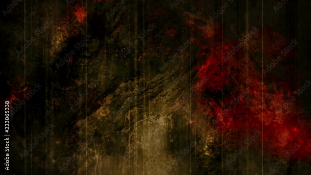 Horror grunge texture animated background with feedback and particles ...