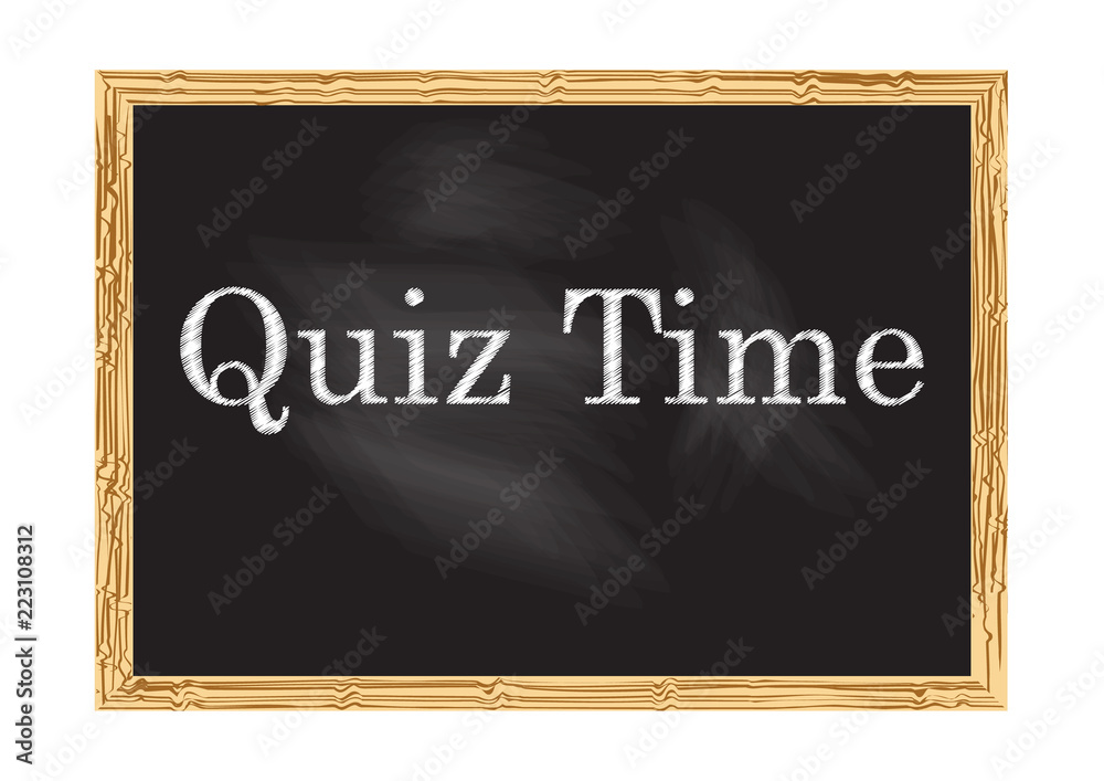 Quiz time blackboard Vector illustration for design Stock Vector ...