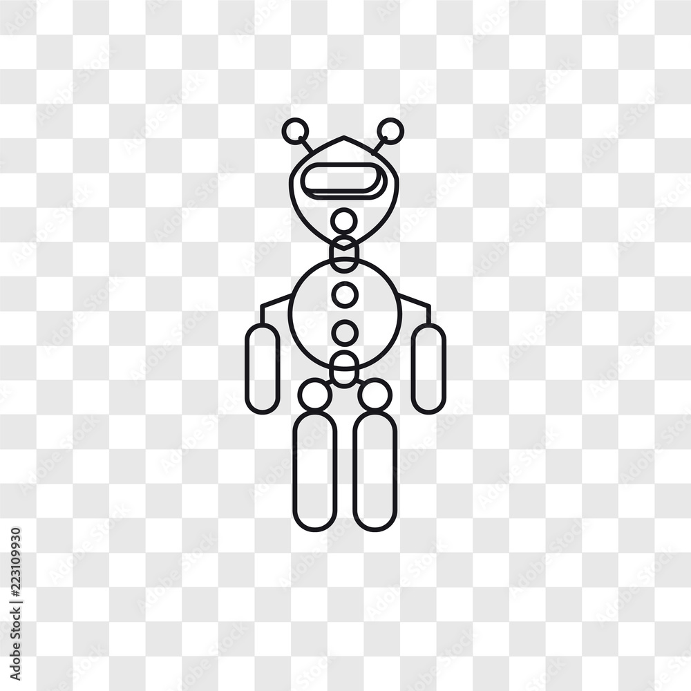 Exoskeleton vector icon isolated on transparent background, Exoskeleton ...