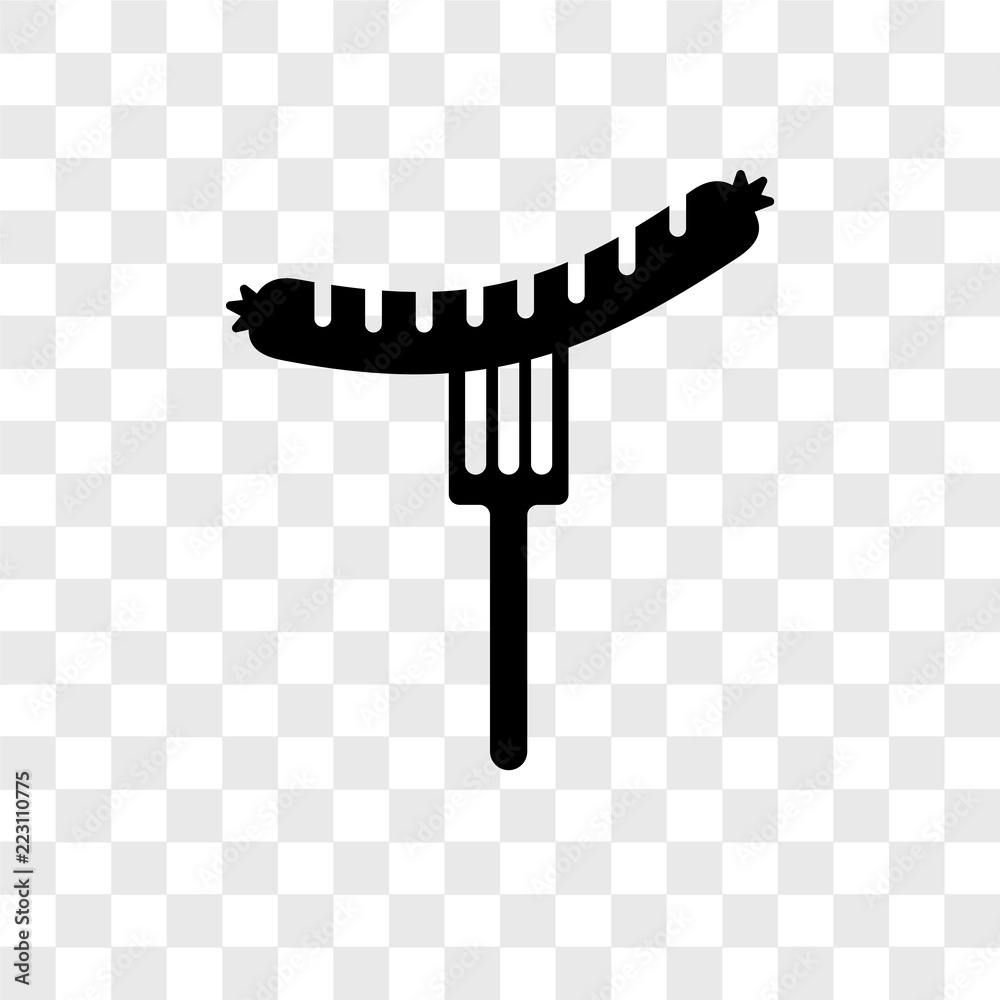 sausage icons isolated on transparent background. Modern and editable ...