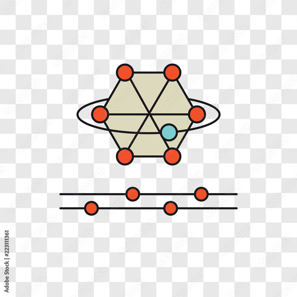 Graphene vector icon isolated on transparent background, Graphene logo ...