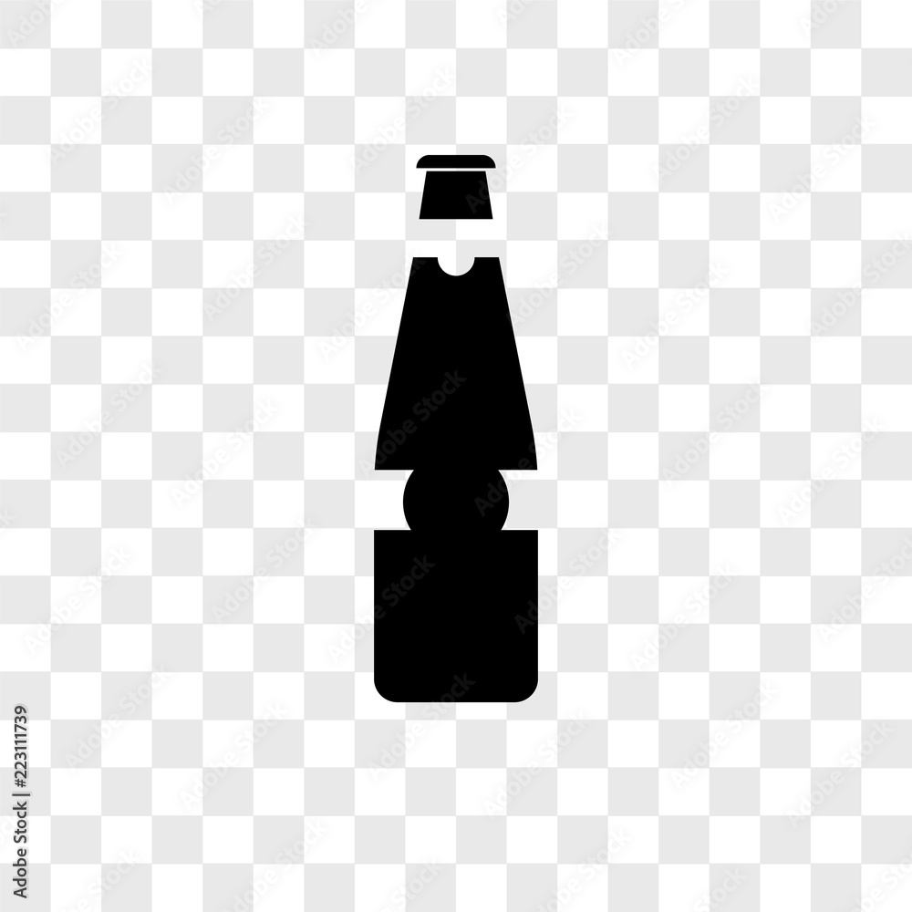 beer icons isolated on transparent background. Modern and editable beer ...