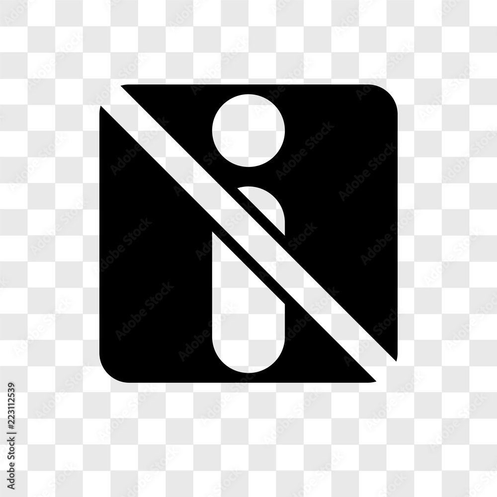 information icons isolated on transparent background. Modern and ...