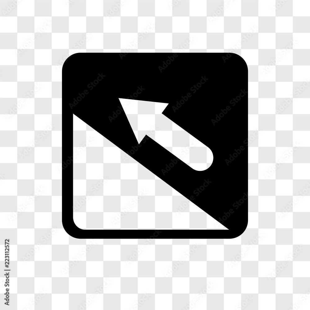 slope icons isolated on transparent background. Modern and editable ...