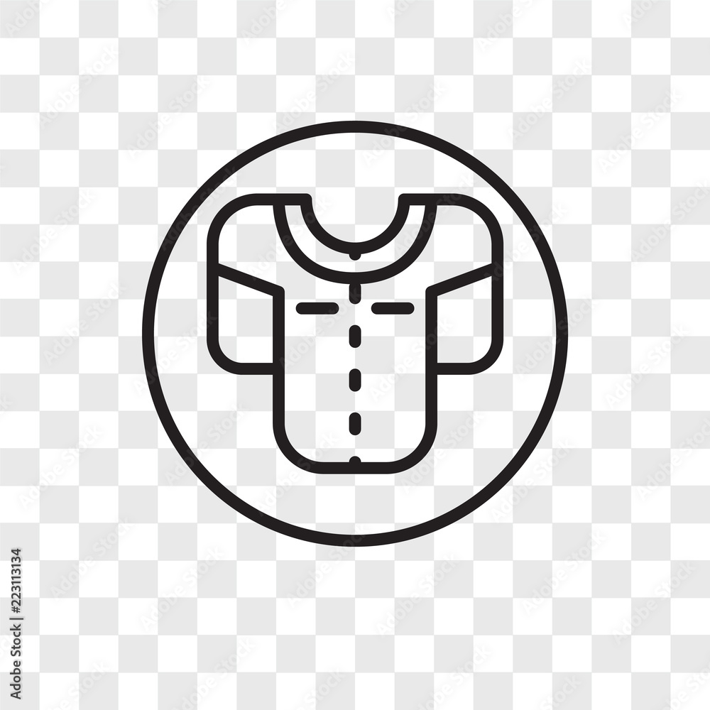 jacket icons isolated on transparent background. Modern and editable ...