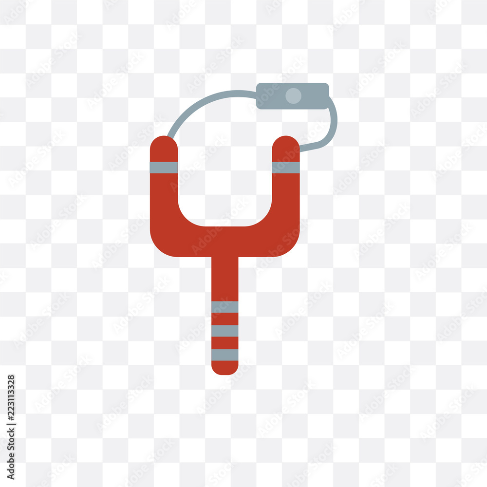 slingshot icon isolated on transparent background. Simple and editable ...