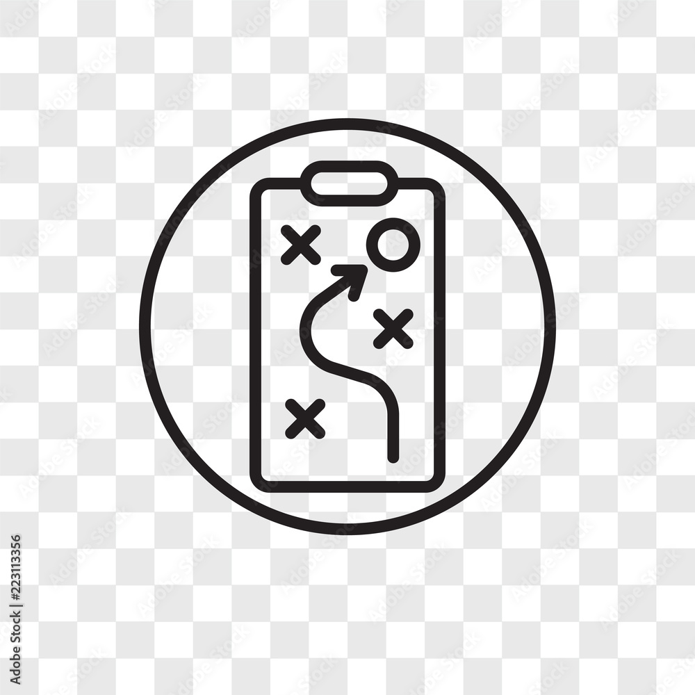 tactics icons isolated on transparent background. Modern and editable ...