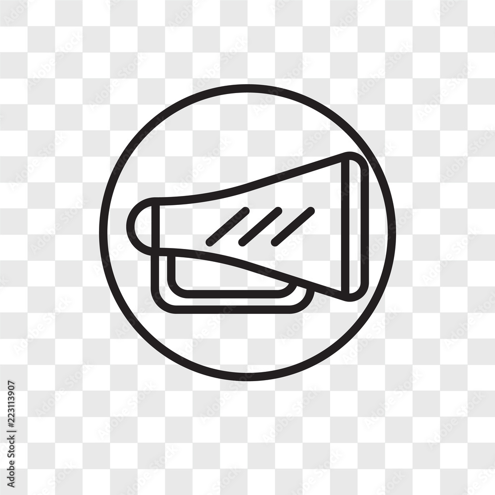 loudspeaker icons isolated on transparent background. Modern and ...