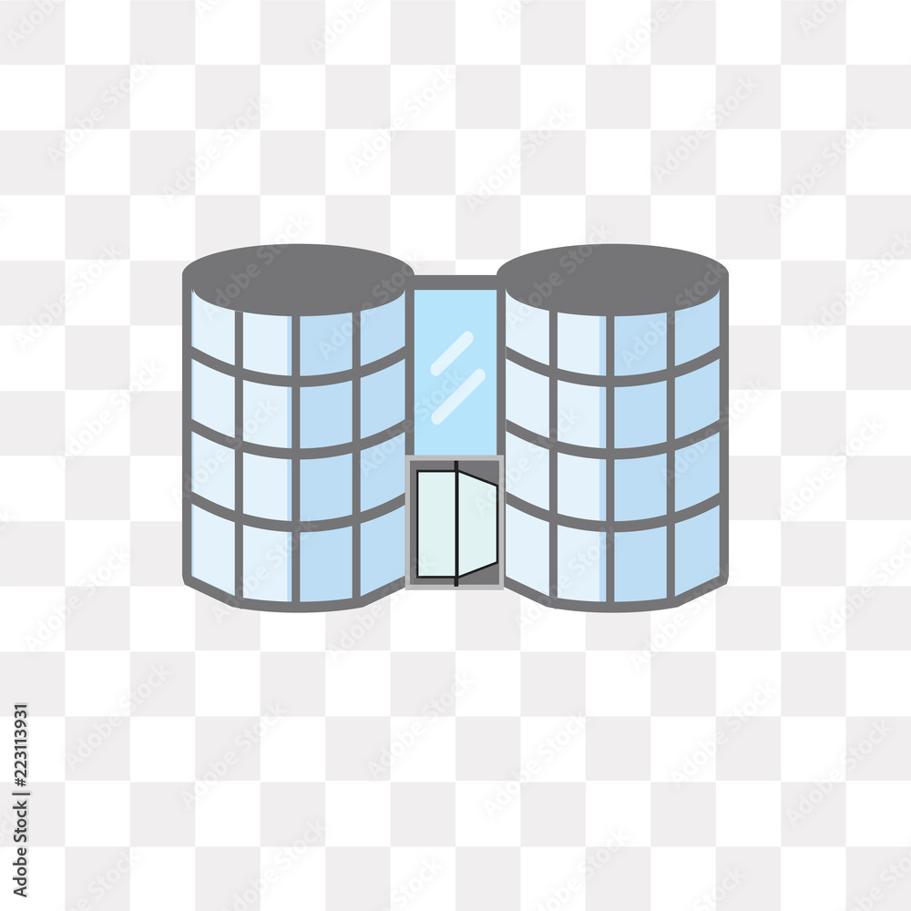 mall icon on transparent background. Modern icons vector illustration ...