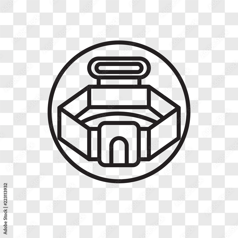 stadium icons isolated on transparent background. Modern and editable ...