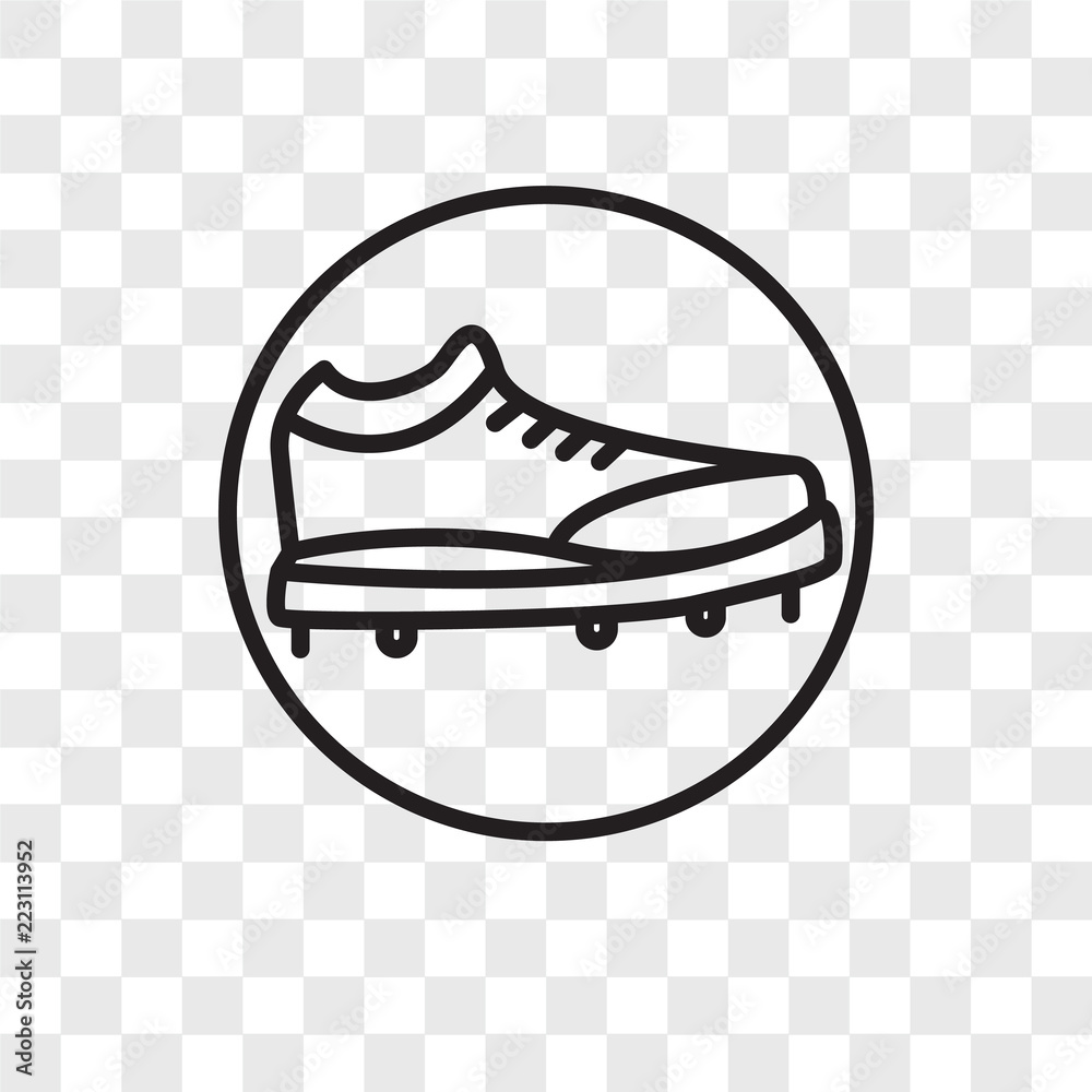 shoes icons isolated on transparent background. Modern and editable ...