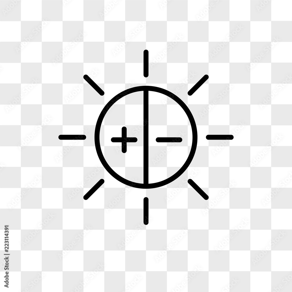 Exposure vector icon isolated on transparent background, Exposure logo ...