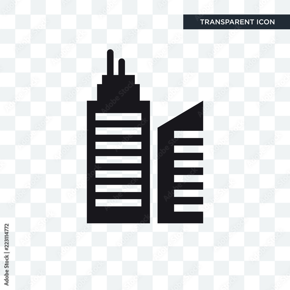Big Building vector icon isolated on transparent background, Big ...