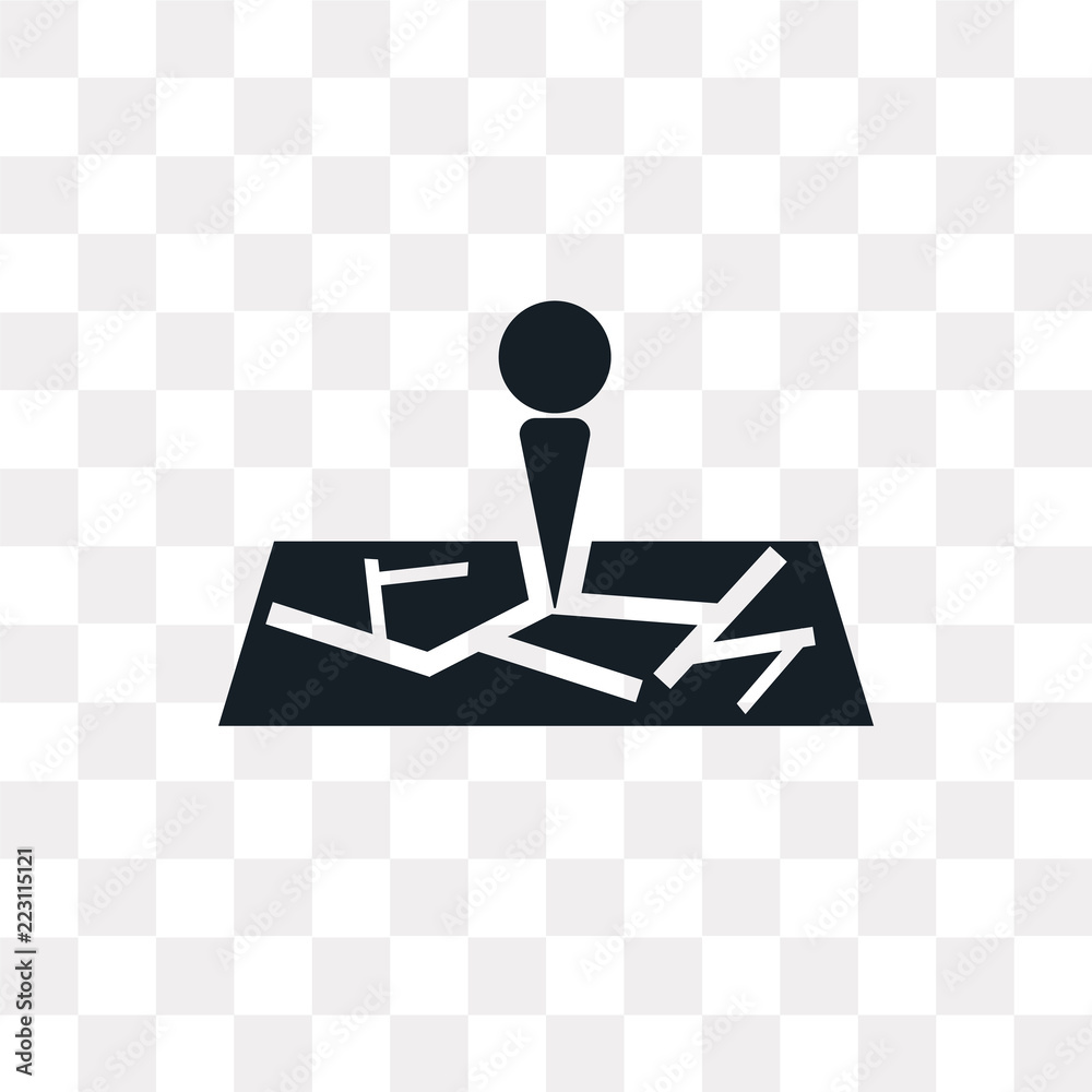 map icon on transparent background. Modern icons vector illustration ...