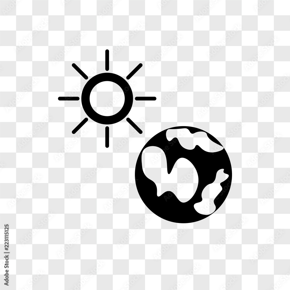 sunrise icons isolated on transparent background. Modern and editable ...