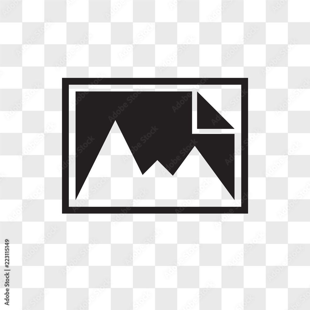 Pic vector icon isolated on transparent background, Pic logo design ...