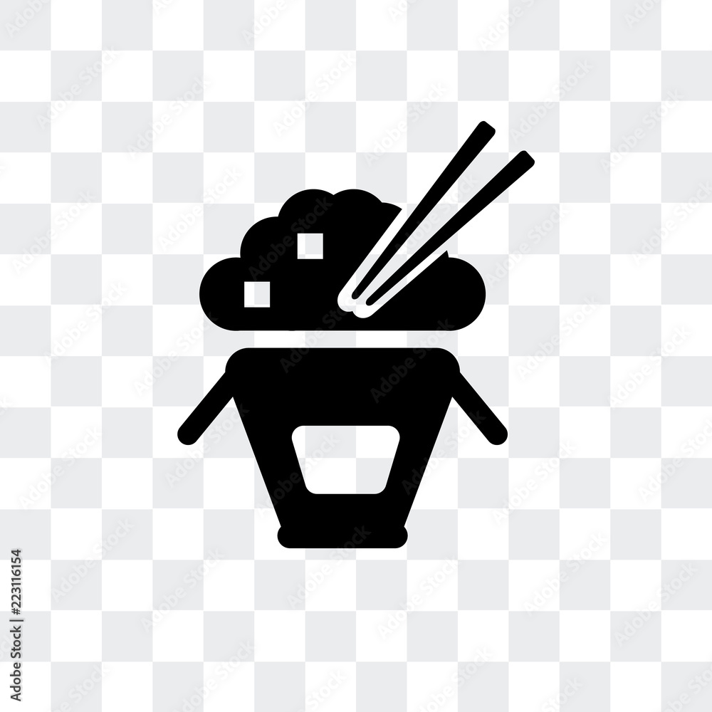 rice icon isolated on transparent background. Modern and editable rice ...