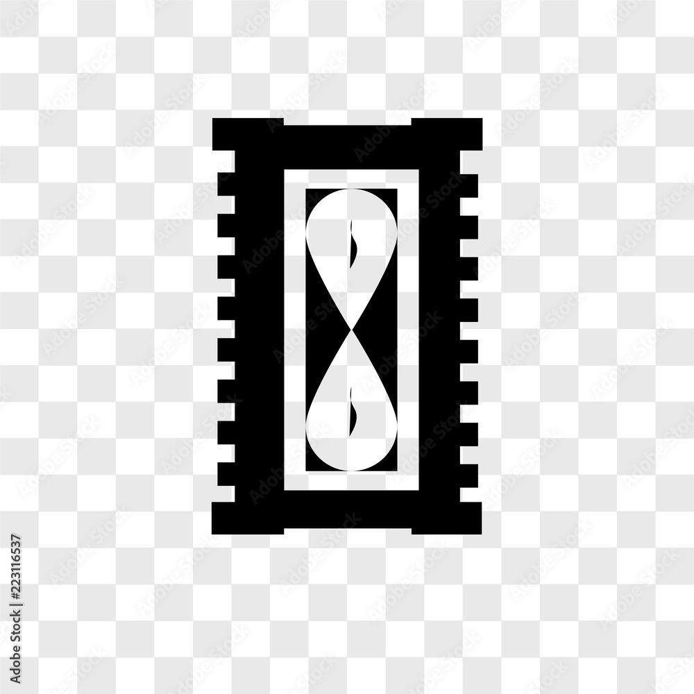 sand clock icons isolated on transparent background. Modern and ...