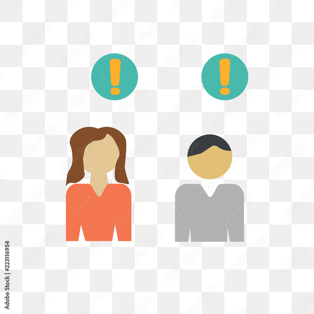 risk icon on transparent background. Modern icons vector illustration ...