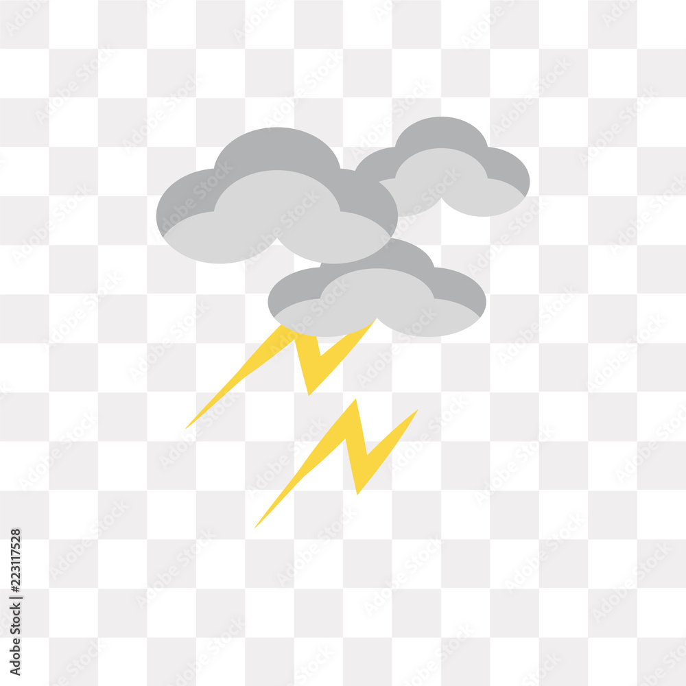 storm icon on transparent background. Modern icons vector illustration ...