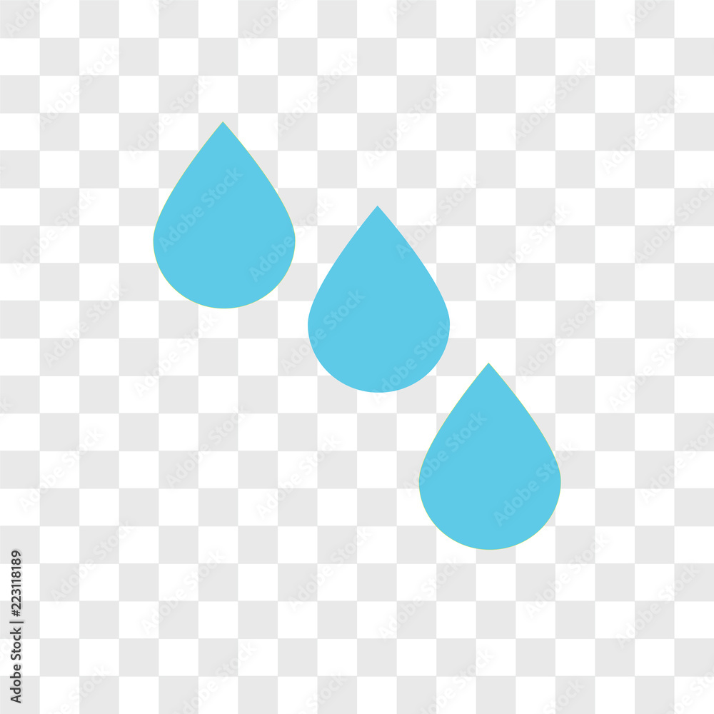 Water vector icon isolated on transparent background, Water logo design ...