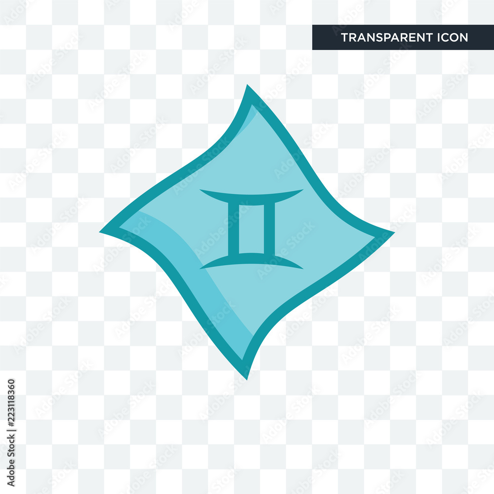 Gemini vector icon isolated on transparent background, Gemini logo ...
